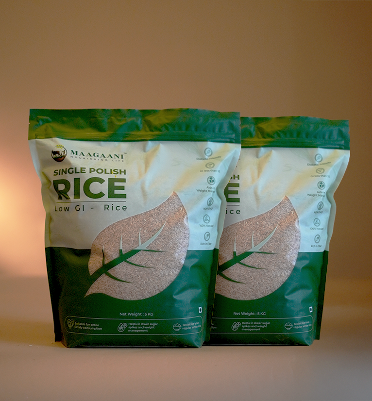Low GI Single Polish Rice 10KG – Maagaani